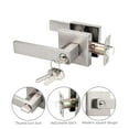 Hinzonek Privacy Door Handle with Lock, Interior Bedroom Entrance Door ...