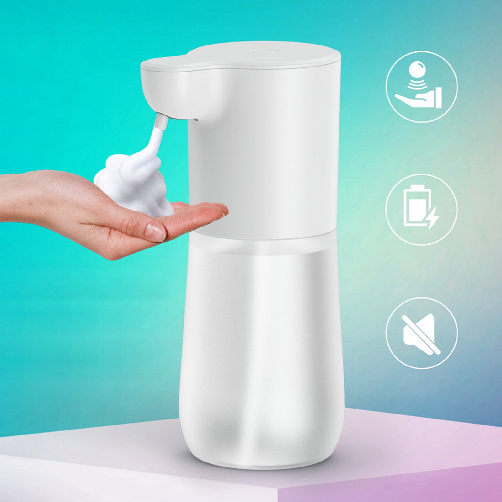 Hinzonek Soap Dispenser, Automatic Foaming Hand Soap Dispenser 11.8oz ...