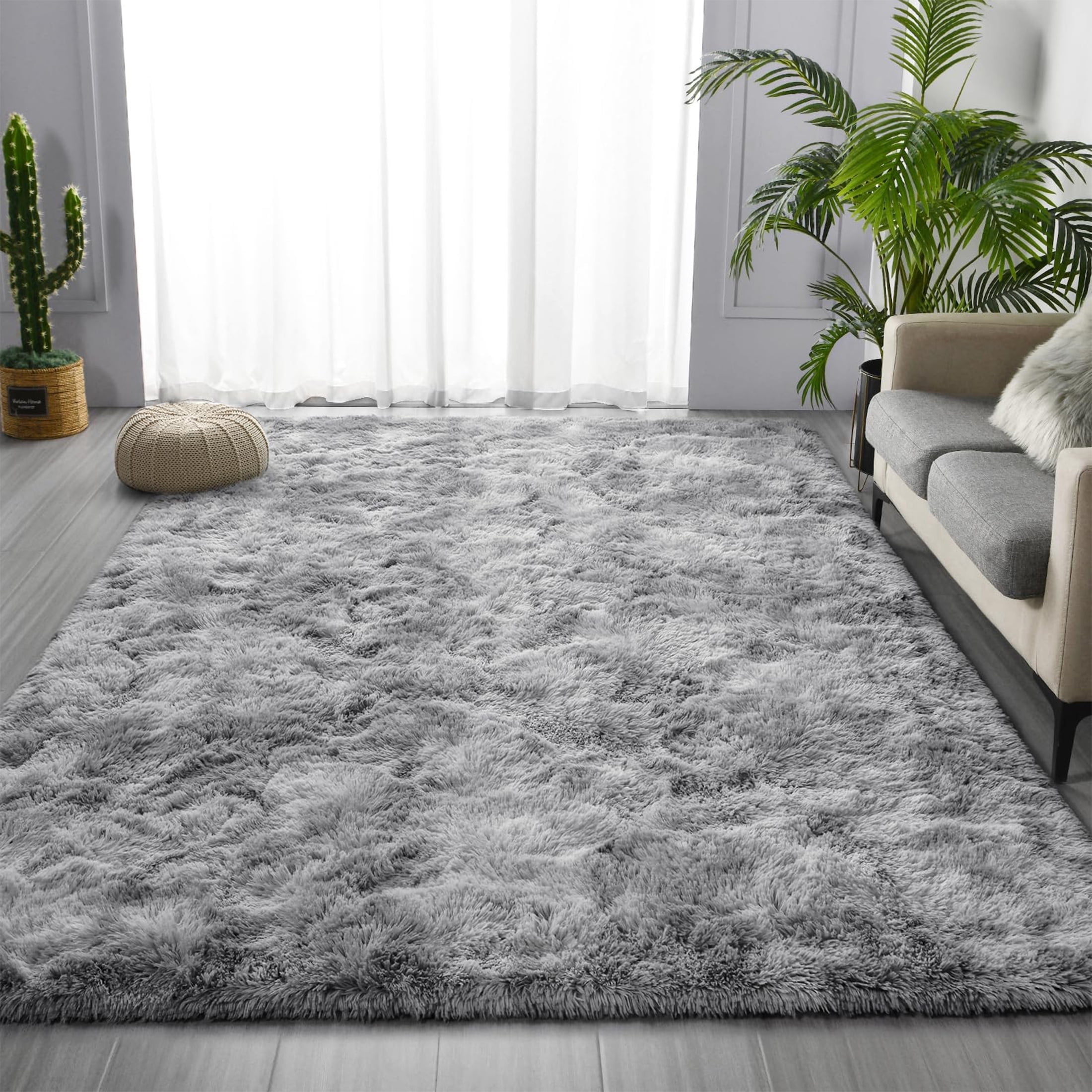 HioHa 10ft x 8ft Soft Shaggy Area Rug, Plush Decorative Indoor Mat ...