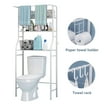 Costway 3-Tier Over-The-Toilet Bathroom Shelf Metal Frame Space Saver ...