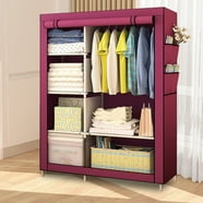 UBesGoo 12 Cubes Modular Portable Closet Wardrobe, Bedroom Storage ...