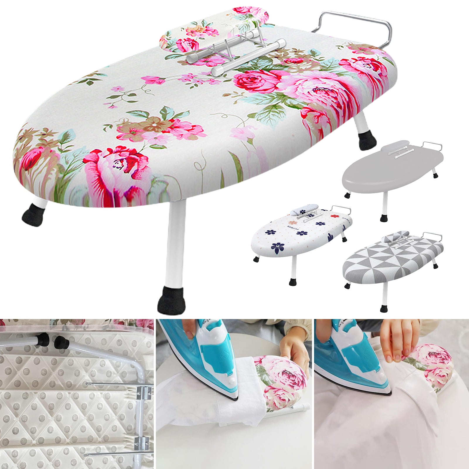 Hioecau Ironing Board,phoe 2Pcs/Set Desktop Ironing Board with Mini ...