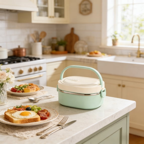 Hioyaky 304 Stainless Steel Insulated Lunch Box Microwave Heating ...