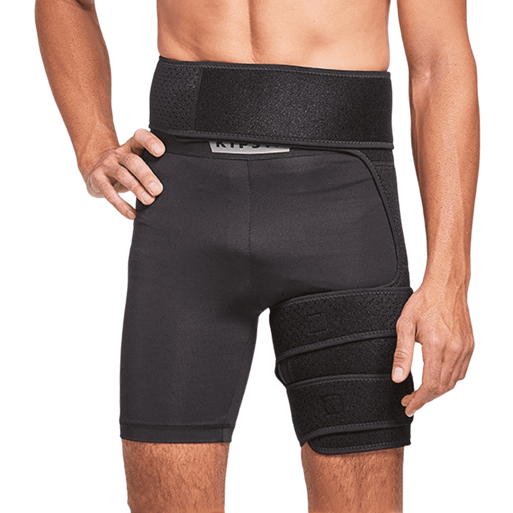Hip Brace - Thigh Hamstring Sciatica Pain Relief Brace - Compression ...