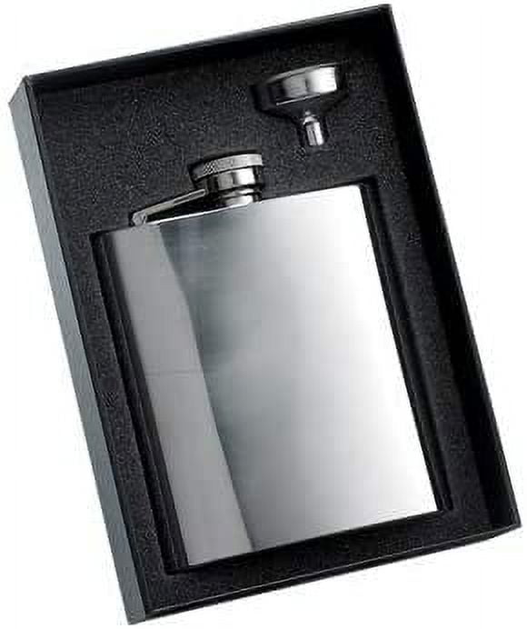 Hip Flask Holding 8 oz. - Pocket Size, Stainless Steel, Rustproof ...