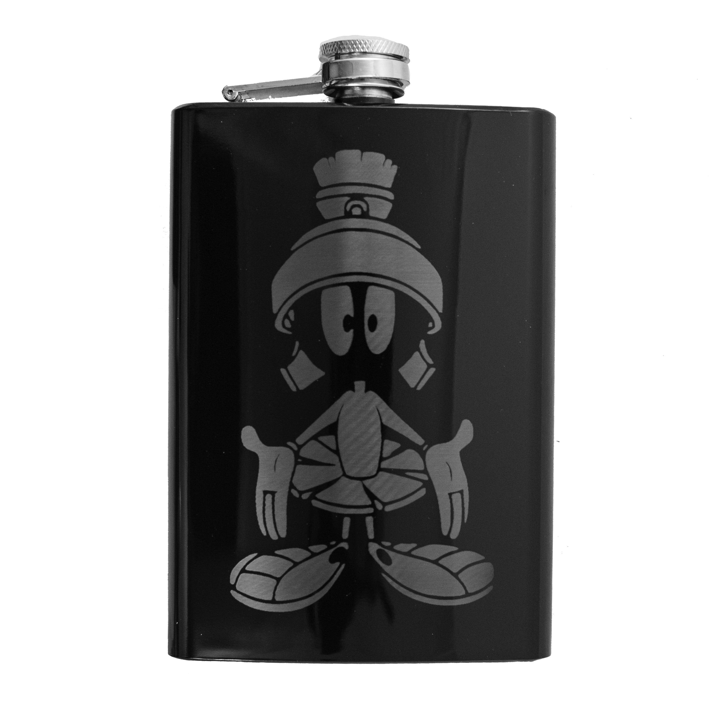 Hip Flask Plus 8oz Martian Black Flask - Leak-Proof & Stylish Design ...