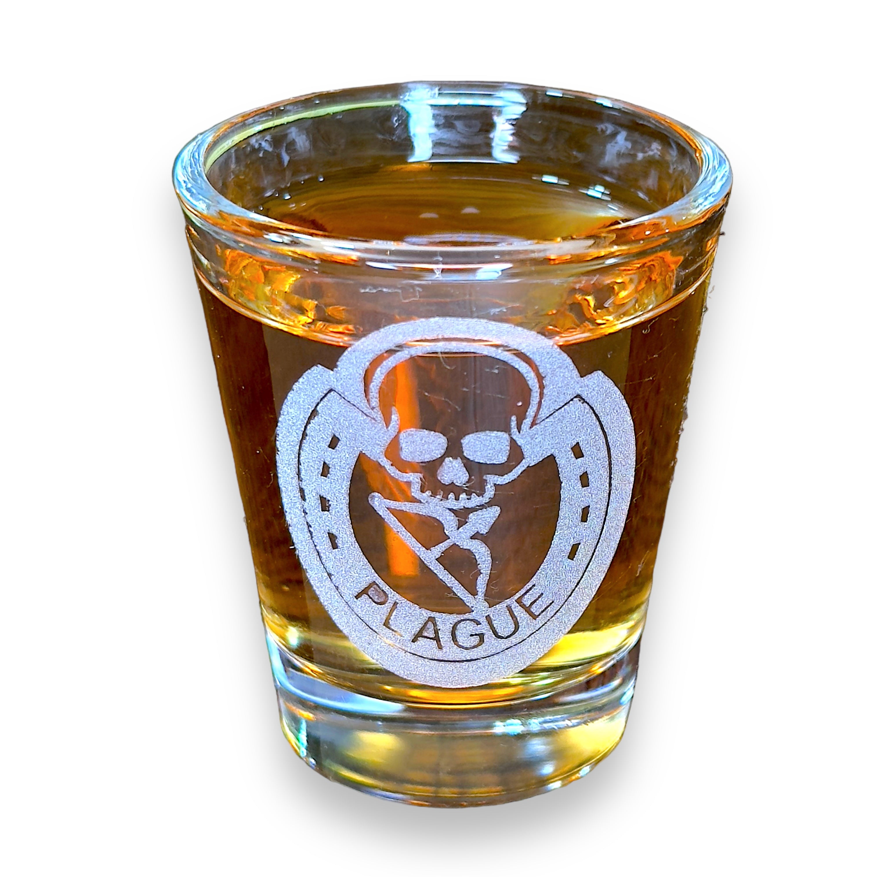 Hip Flask Plus Four Horsemen Plague Machine Engraved Shot Glass ...