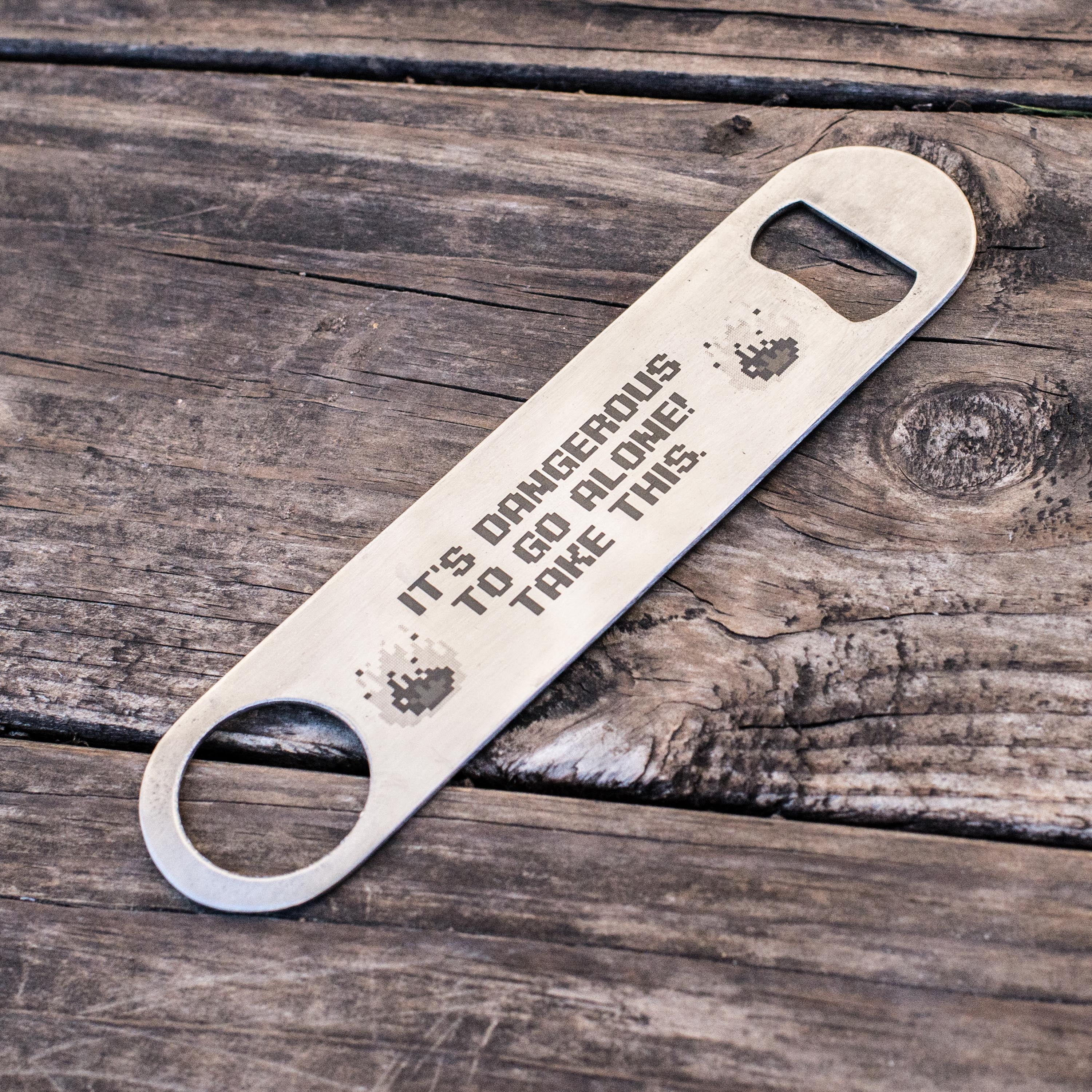 Hip Flask Plus Take This Stainless Steel Bottle Opener - Walmart.com