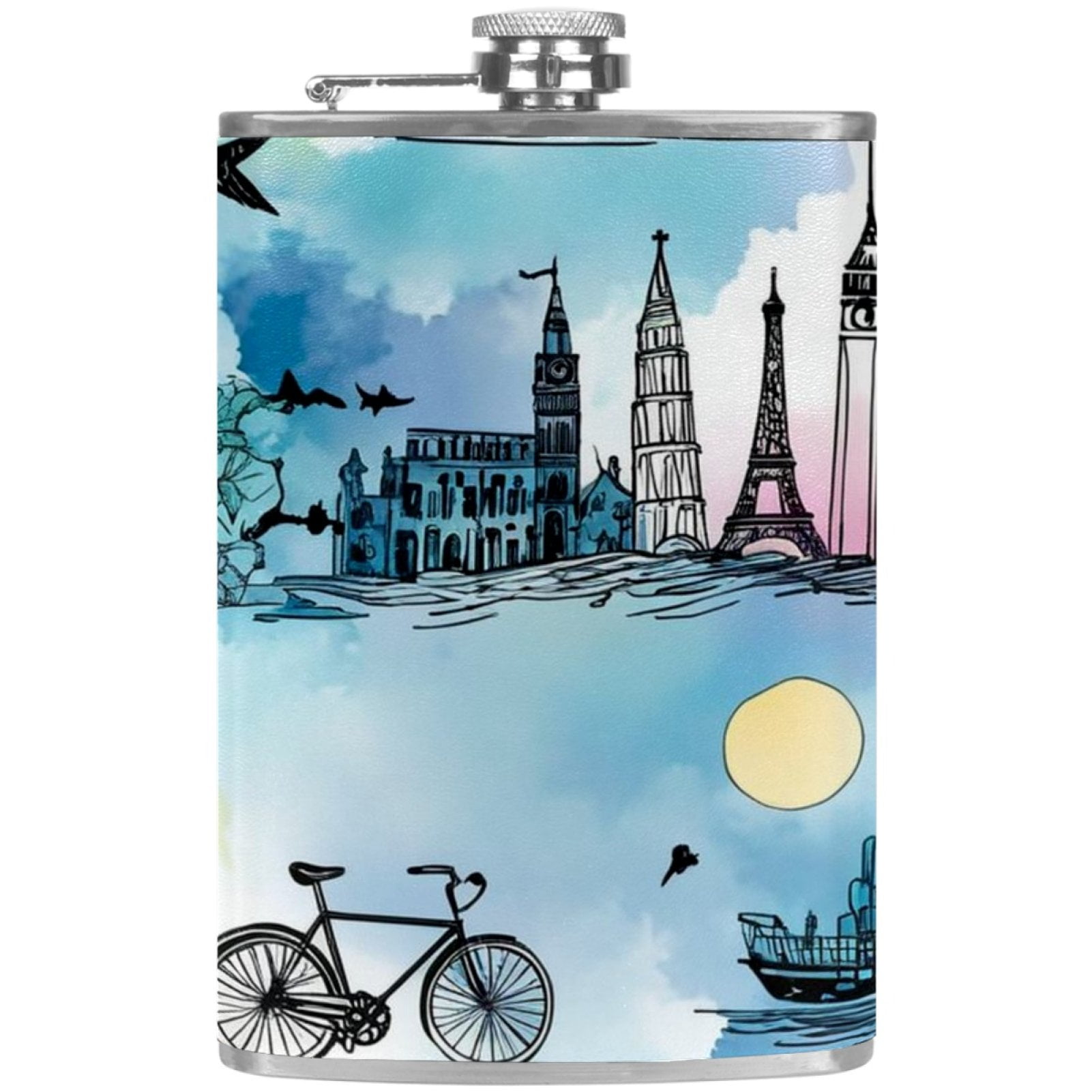 Hip Flask for Liquor, Flask for Women Leakproof with Funnel Stainless ...