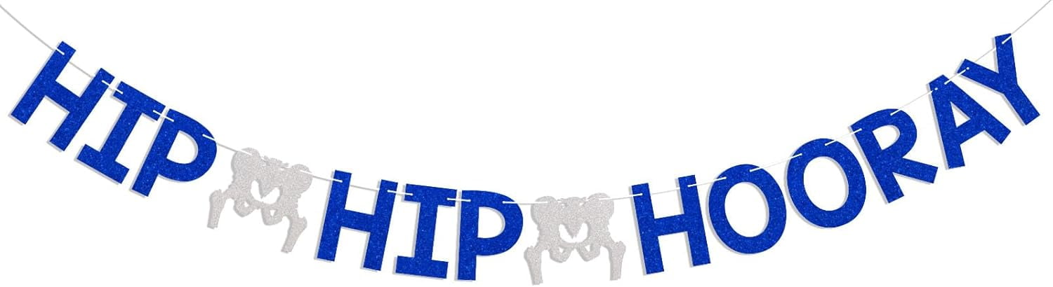 Hip Hip Hooray Banner - Hip Replacement Surgery Recovery Decor ...