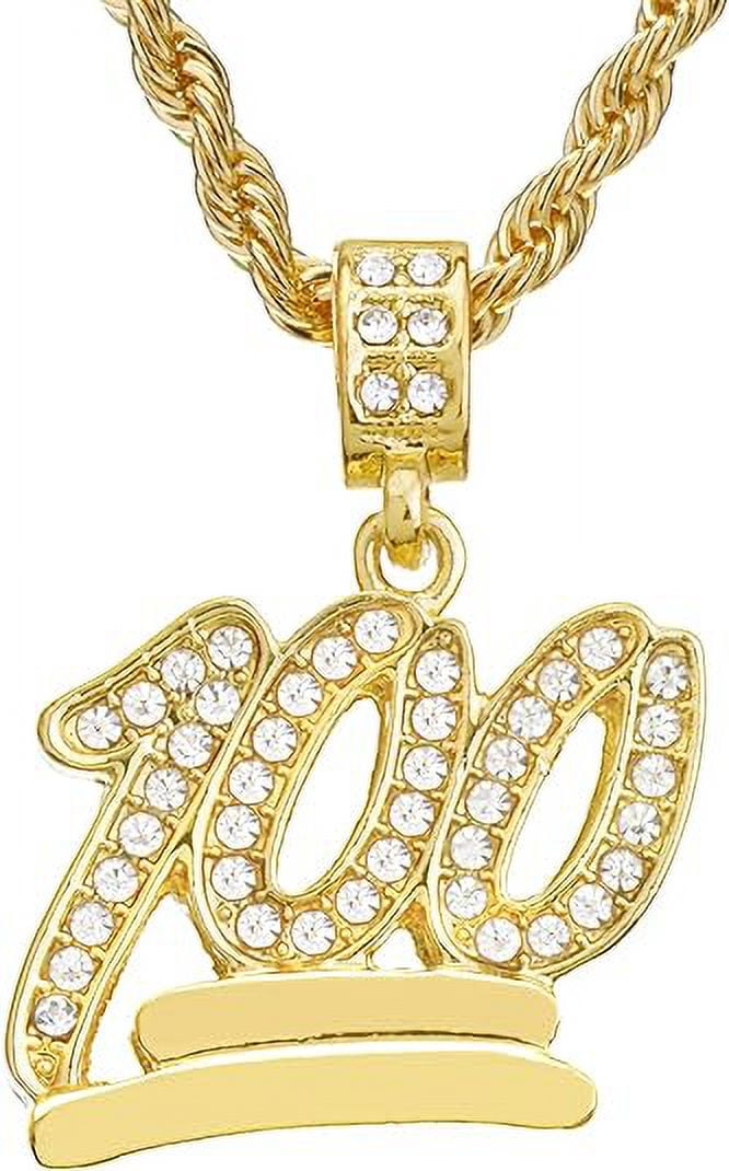 Hip Hop 100 Emoji Sign Pendant Iced Bling Fashion Hip Hop Rapper 20 ...