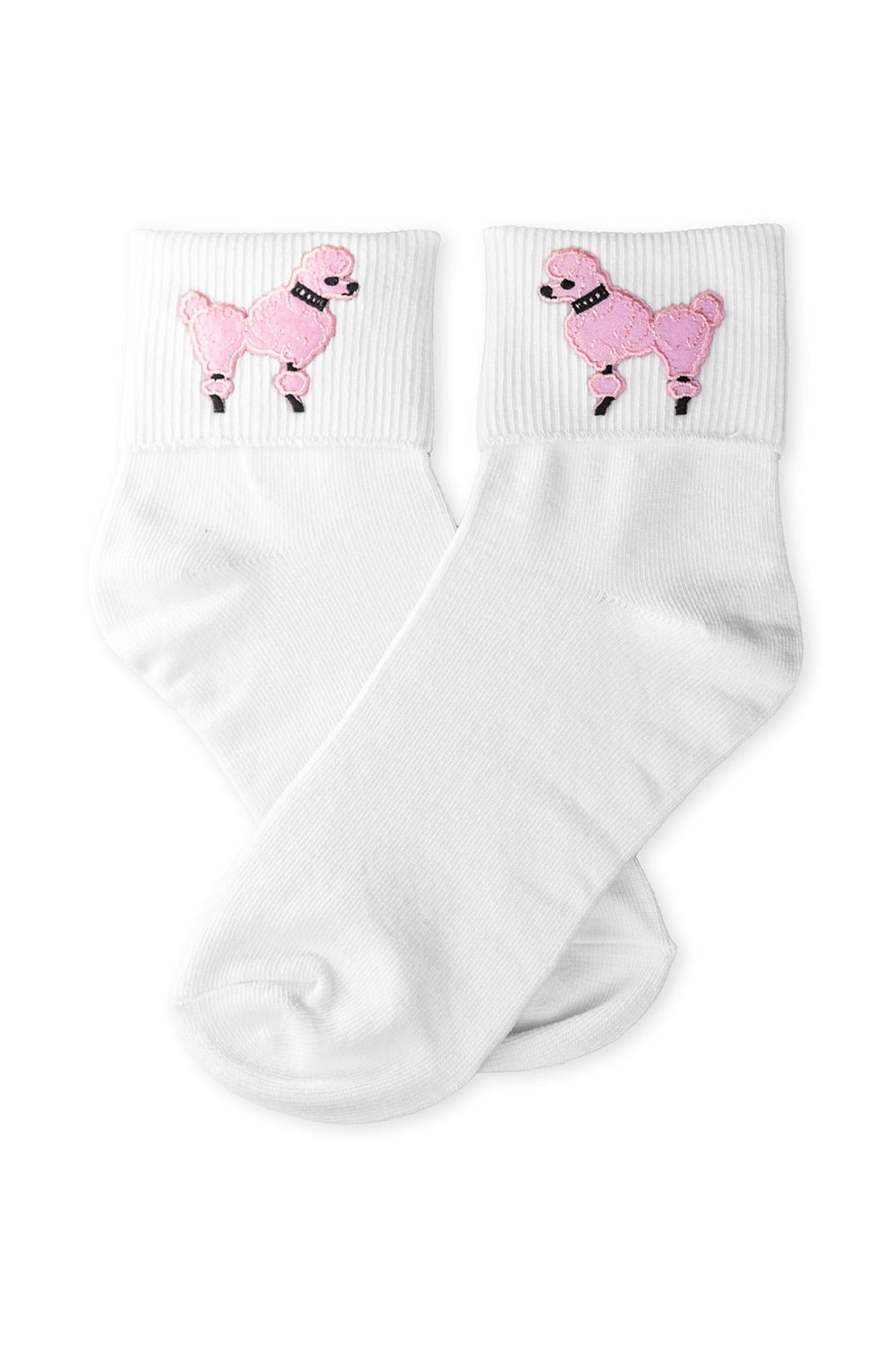 Hip Hop 50's Shop Girls Bobby Socks W/Poodle Applique for Children ...