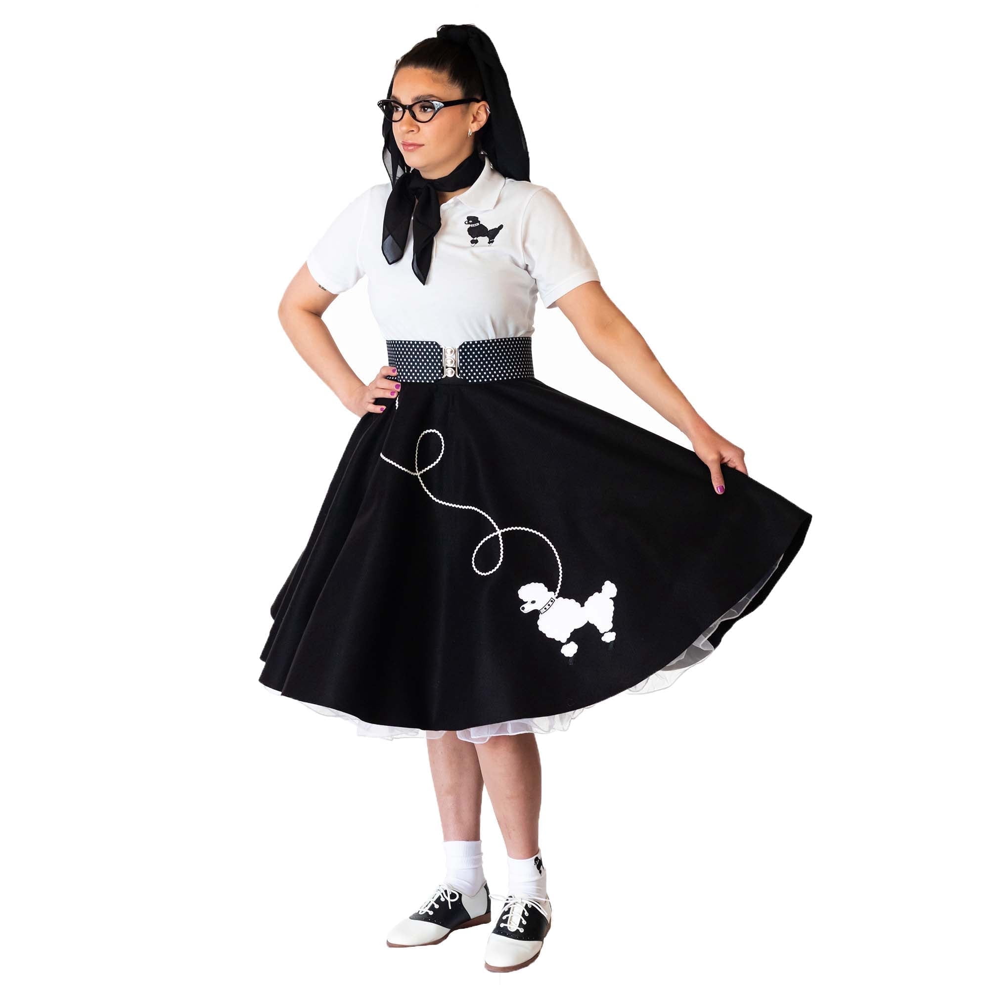 Hip Hop 50s Shop 1950s Adult 7 Piece Costume Set Poodle Skirt ...