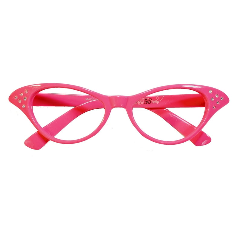 Neon Pink Nerd Glasses