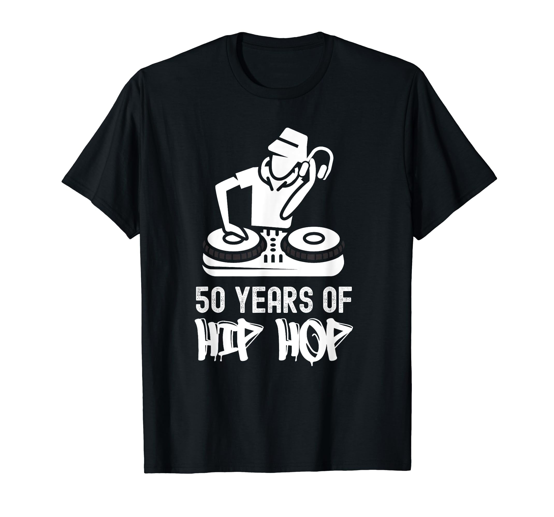 Hip Hop 50th Anniversary | 50 Years | DJ Turntable T-Shirt - Walmart.com