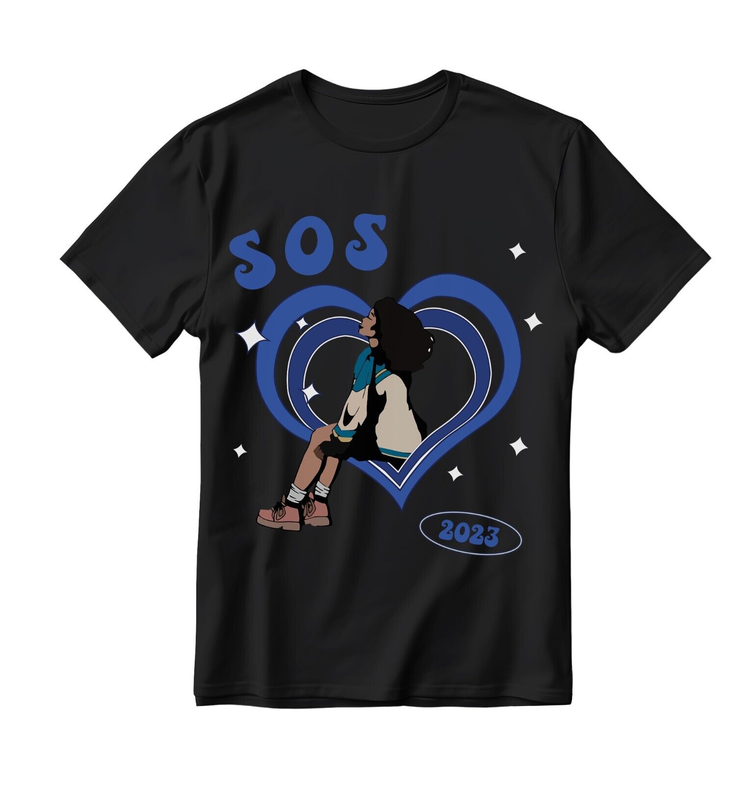 Hip Hop Aesthetic T-Shirt - SZA SOS 2024 Concert Tour Graphic, Unisex Streetwear - Walmart.com
