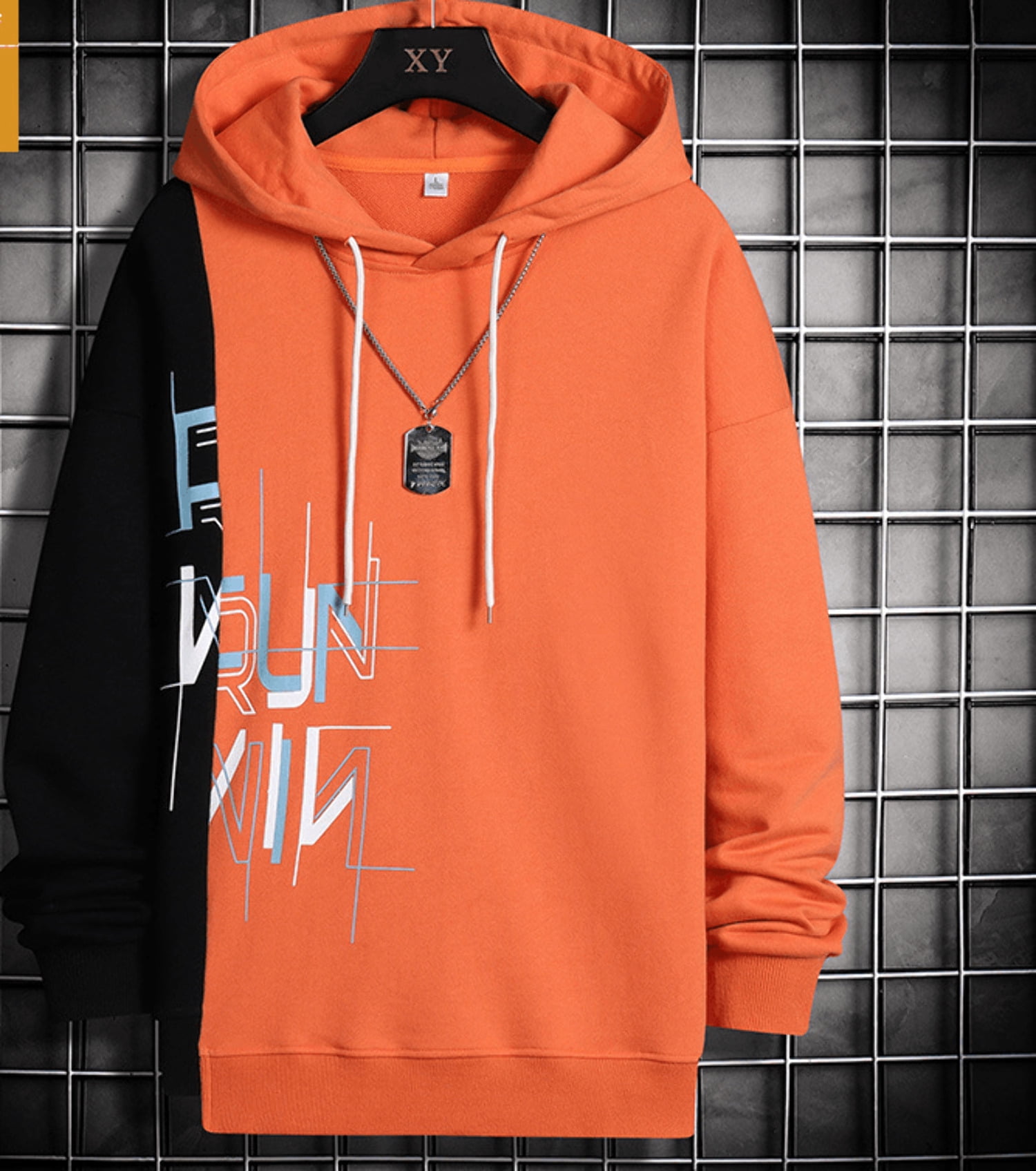 Hip Hop Alphabet Korean Hoodie Man - Walmart.com