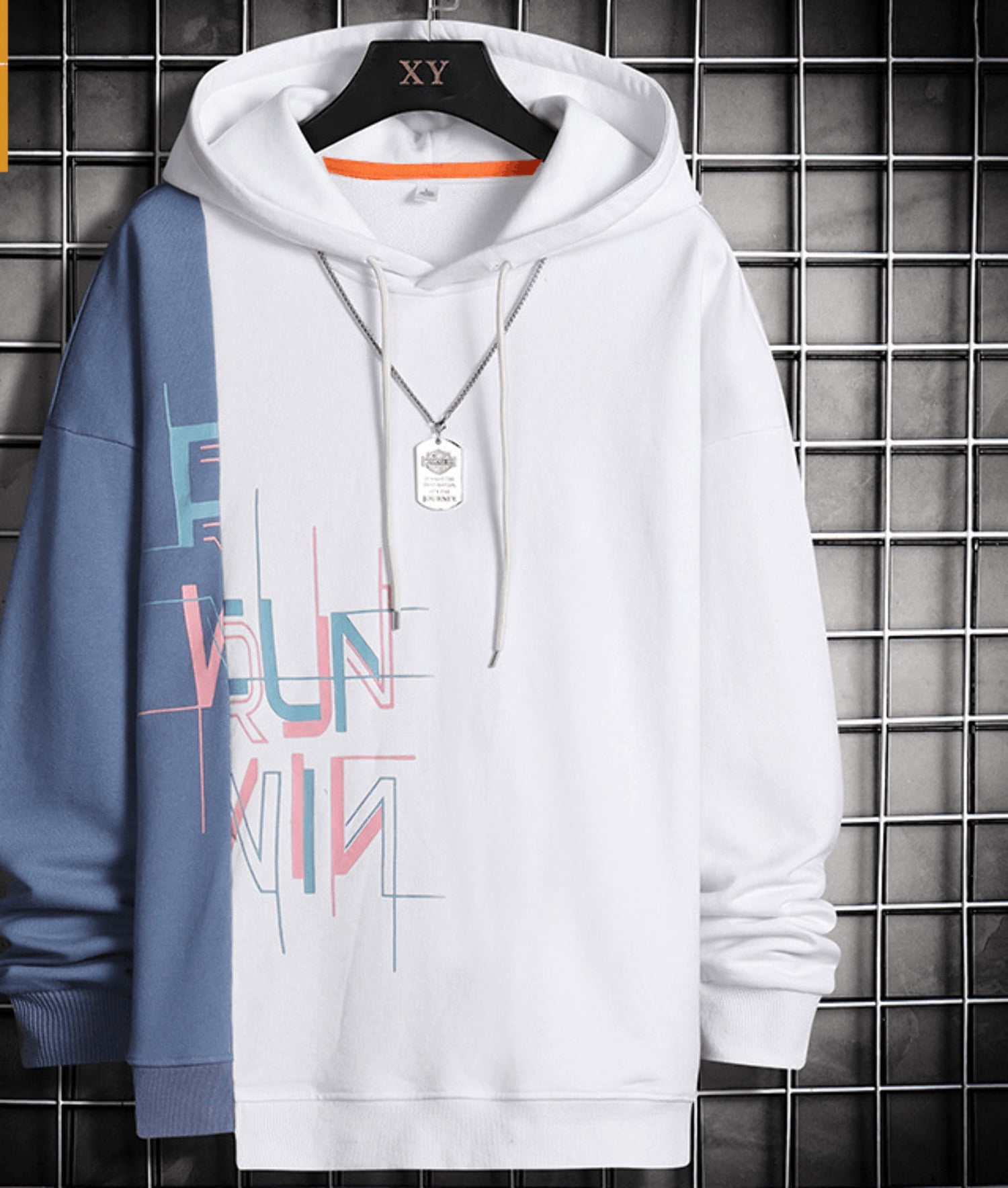 Hip Hop Alphabet Korean Hoodie Man - Walmart.com