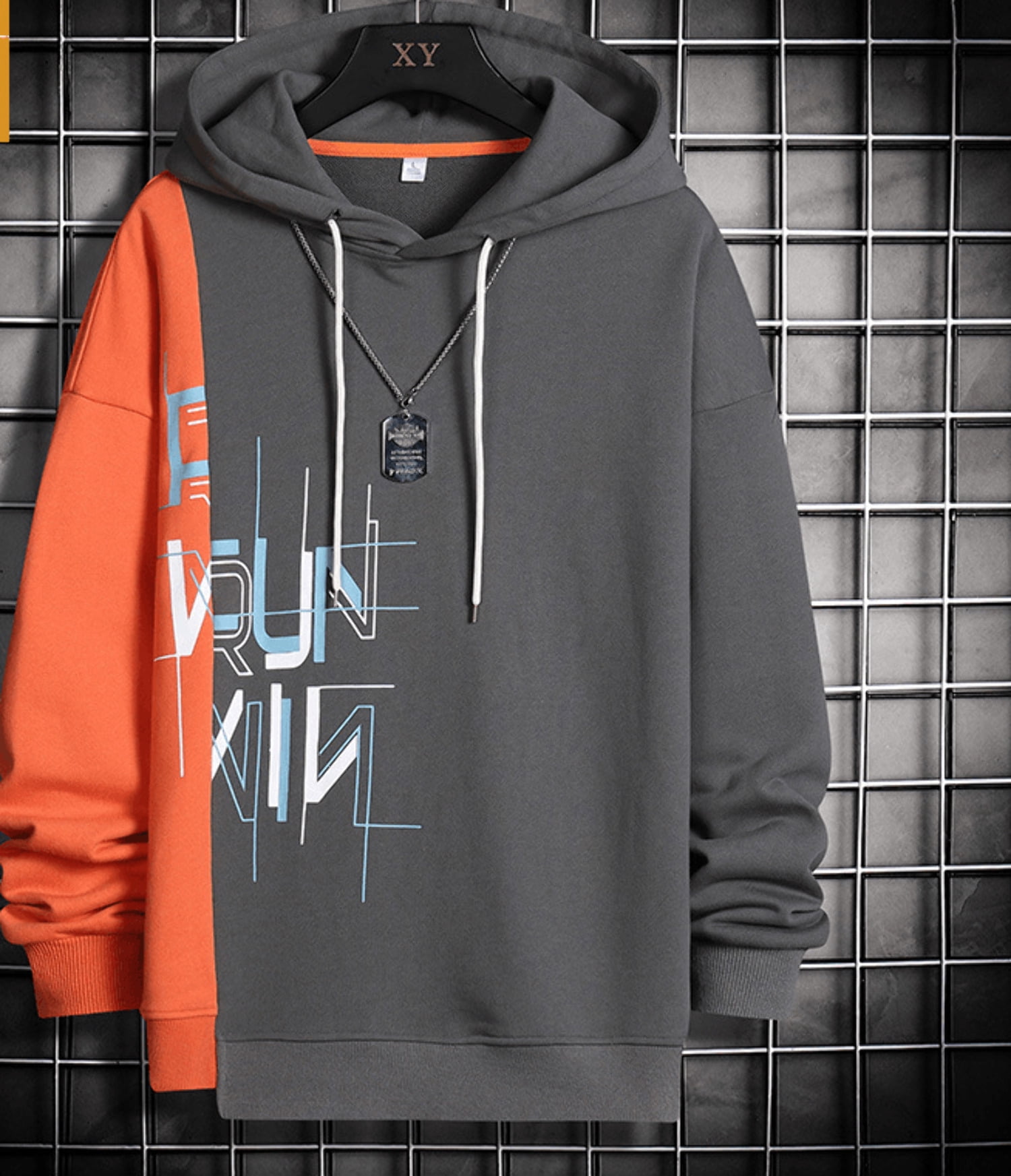 Hip Hop Alphabet Korean Hoodie Man - Walmart.com
