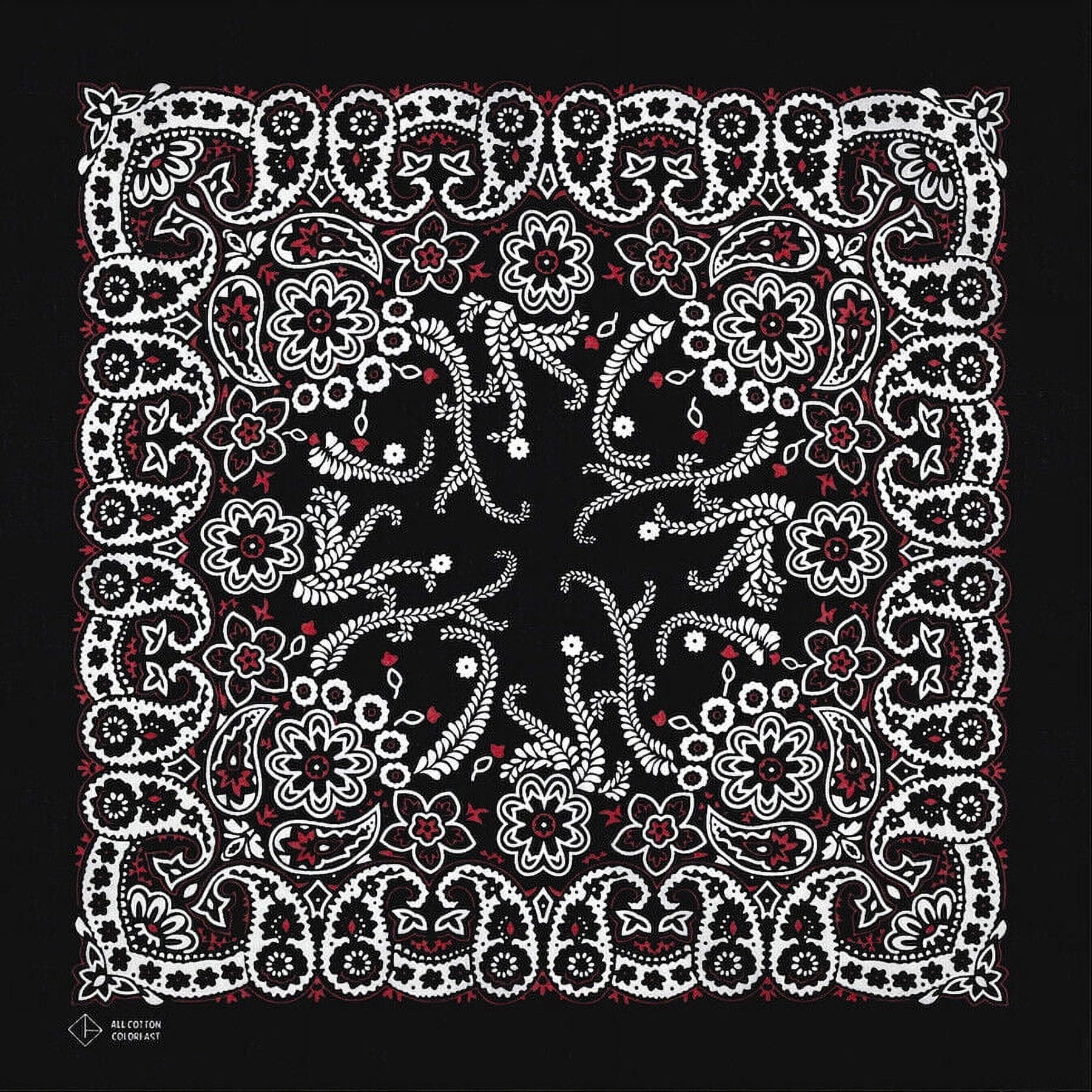 Hip Hop Amoeba Cashew Cotton Square Bandana Scarf Headband For Men/Boys/Girls - Walmart.com