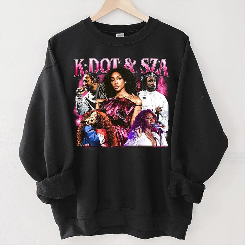 Hip-Hop Concert Merch, Kendrick Lamar & SZA Grand National Tour 90s ...