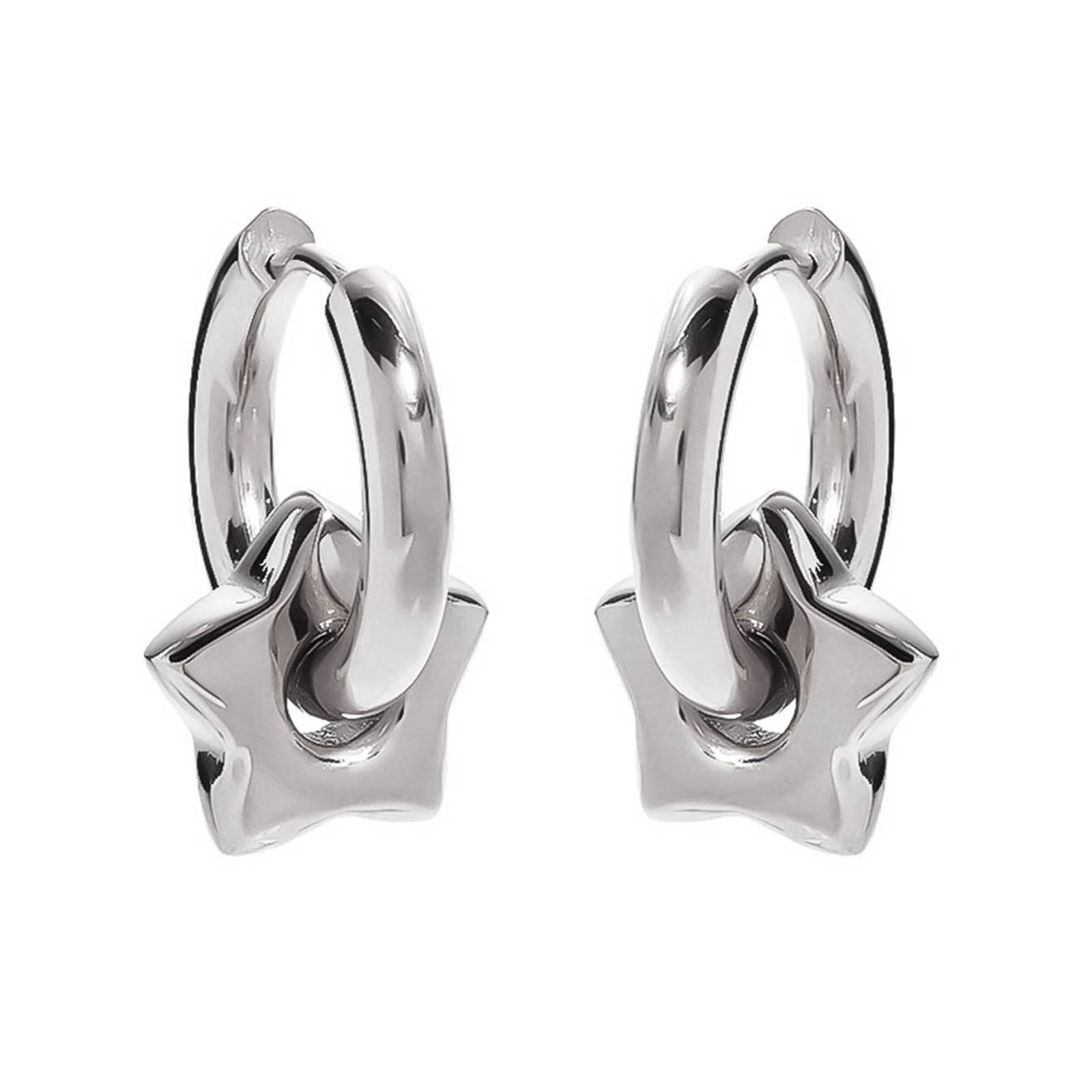 Hip Hop Detachable Star Heart Pendant Earring Street Dangle Earrings ...