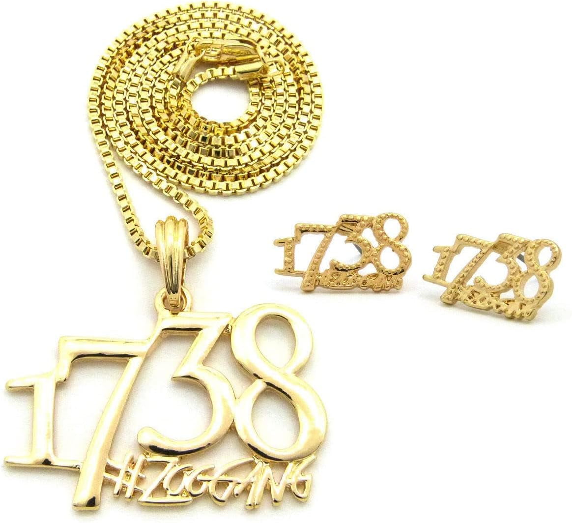 Hip Hop Gold Plated Rapper Style " 1738 " Zoo Gang Pendant & 2mm 20 ...