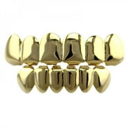 Deyuer 1 Set Teeth Brace Water Drop Shape Dress Up Copper Hip Hop Teeth ...