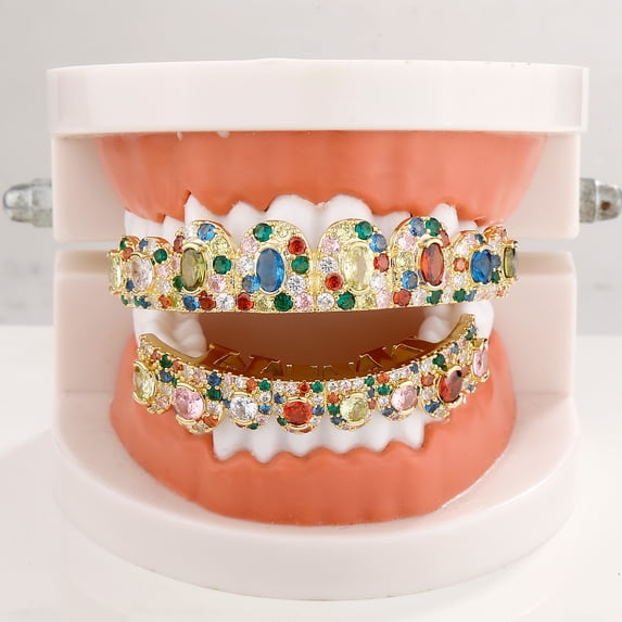Hip Hop Grillz for Your Teeth - Gold-Plated Playful Teeth Jewelry for ...