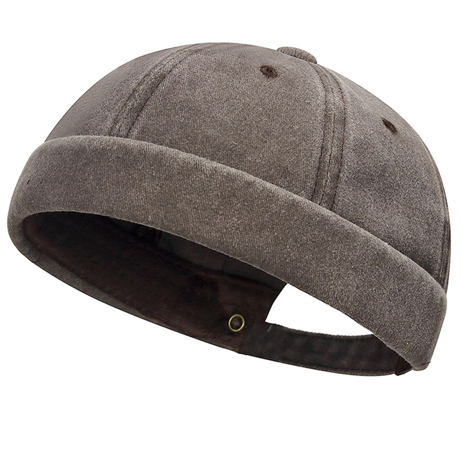 Hip Hop Hat Rolled-Cuff Harbour Caps Distressed Brimless Skull Hat ...