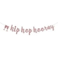 Hip Hop Hooray Banner, Rose Gold Glitter Birthday/Play Room ...