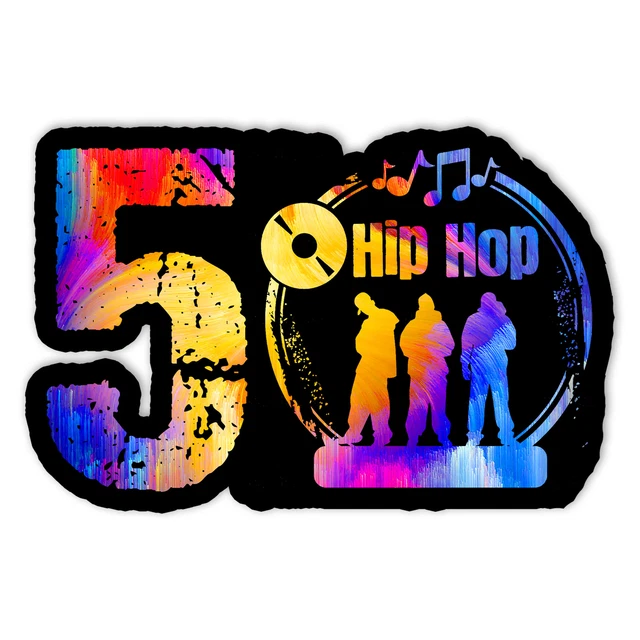 Hip Hop Is 50 50Th Anniversary Afro Puffs Girl Love Rap Sticker Phone ...