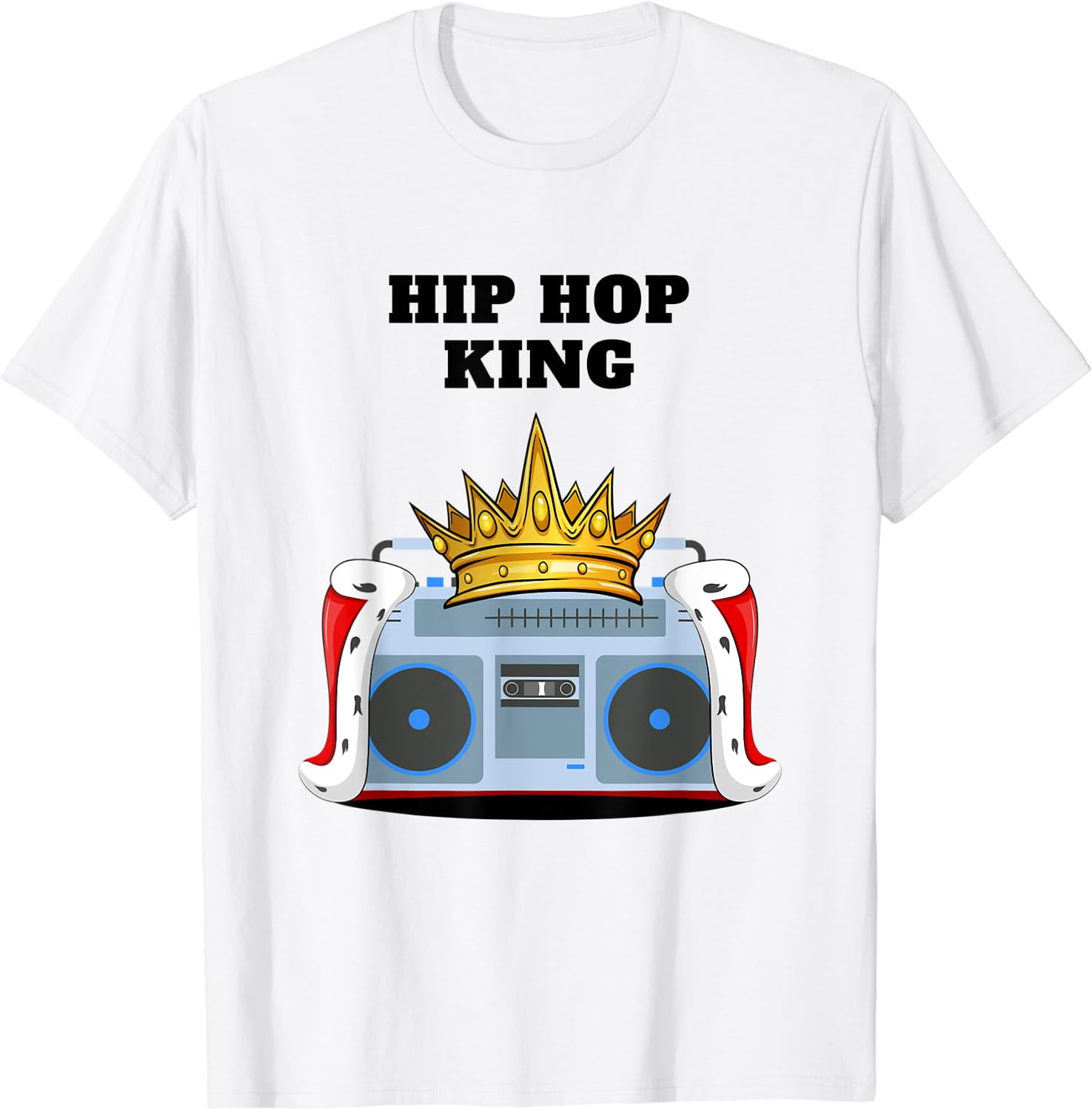 Hip Hop King | Boys Hip Hop Tshirt | Mens Hip Hop T-Shirt White ...