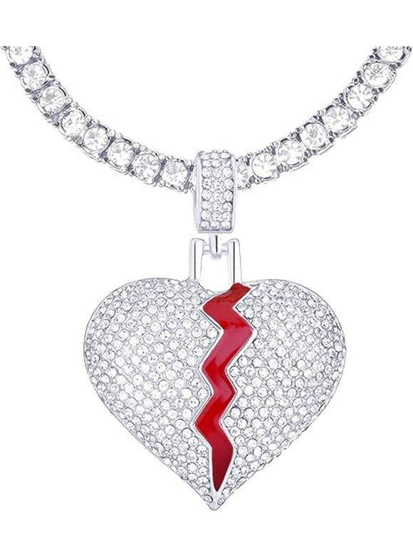Iced Out Heart Pendant