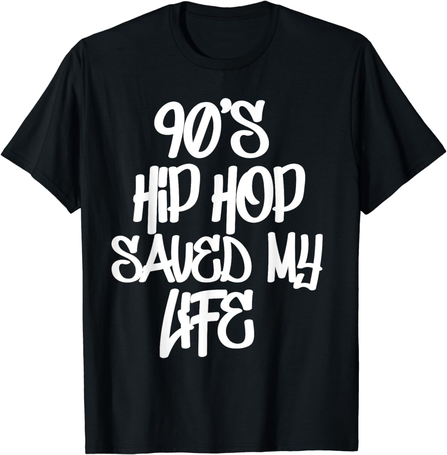 Hip Hop Men Women Boys Old School 90s Music Rap 50th Year T-Shirt ...