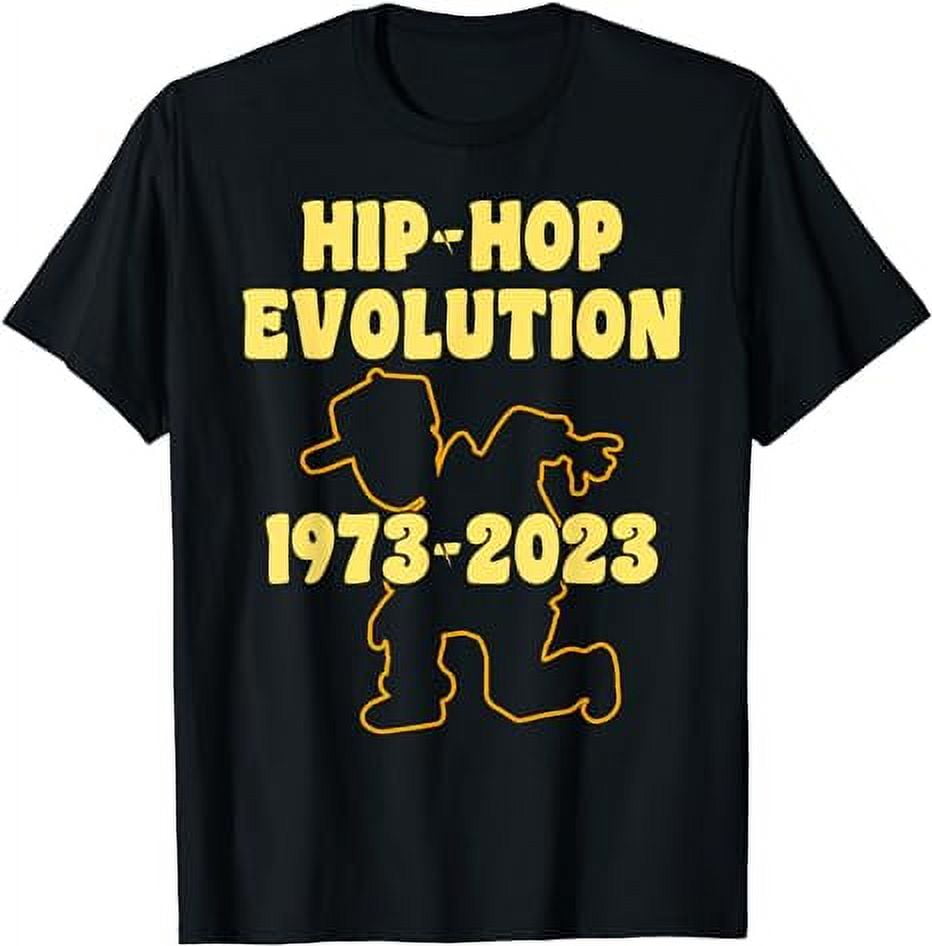 Hip Hop Music 50 Year Black History DJ Rapper Men Women Rap T-Shirt ...