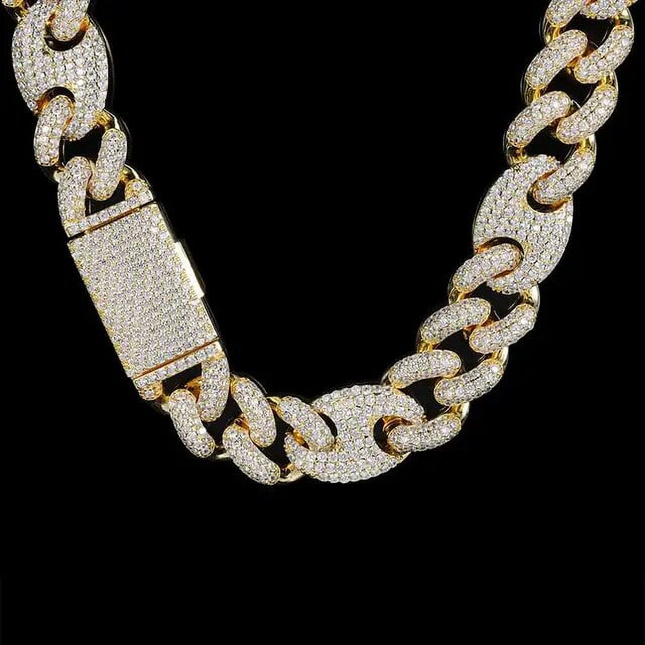 Hip Hop Rapper 20Mm Coarse Chain For Men Bling Iced Out Miami Cuban ...