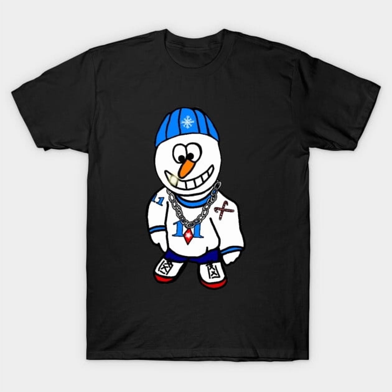 Hip Hop Rapper Snowman Funny Christmas Holiday Music Graphic H40428 ...