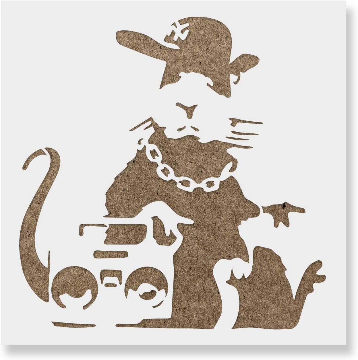 Hip Hop Rat Art - Graffiti Stencil, Urban Stencils - Walmart.com