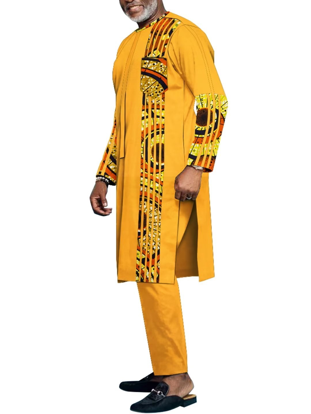 Hip Hop Robe African Men's Shirts and Pants Riche 2 Piece Sets Africa ...