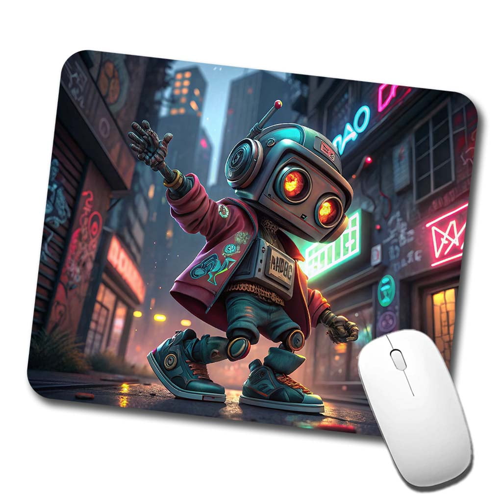 Hip Hop Sci-fi Dancing Robot Mouse Pad Low Profile Gaming Mat - Walmart.com