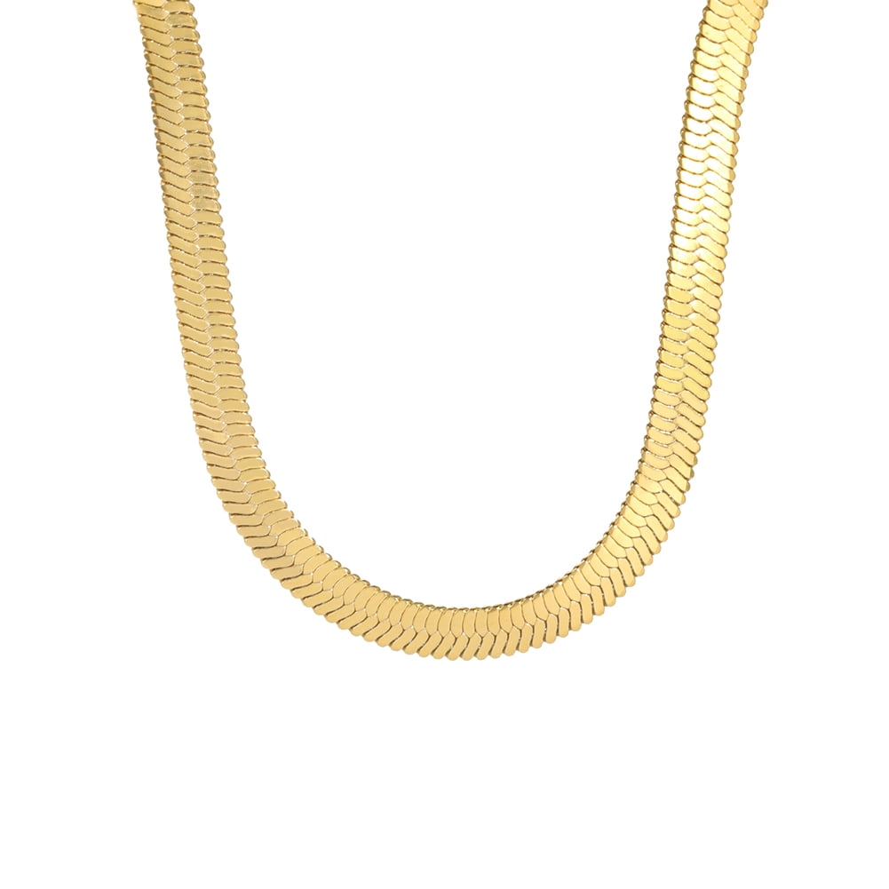 Hip Hop Snake Chain Necklace for Men New Fashion Stainless Steel Silver ...