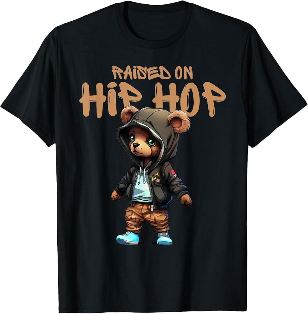 Hip Hop Teddy Bear Celebrating 50 Years Of Hip Hop T-Shirt - Walmart.com