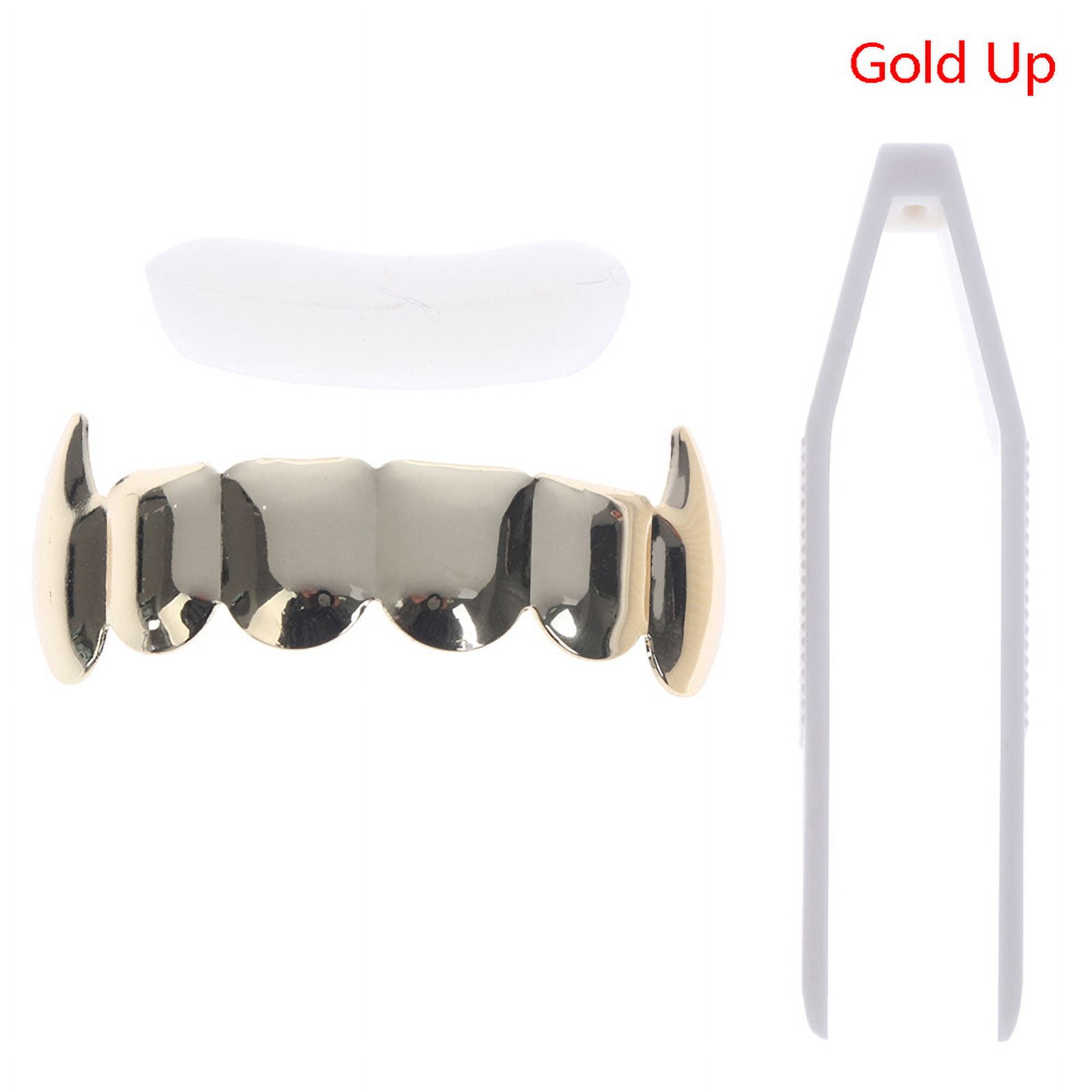 Hip Hop Teeth Grillz Top & Bottom Grill Mouth Teeth Grills Gangster ...