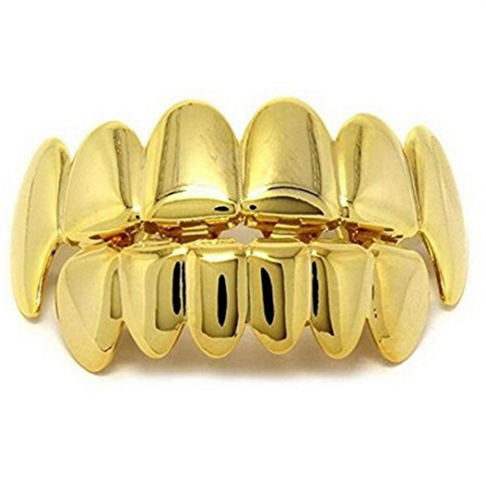 Hip Hop Teeth Grillz Top & Bottom Grill Mouth Teeth Grills Gangster ...