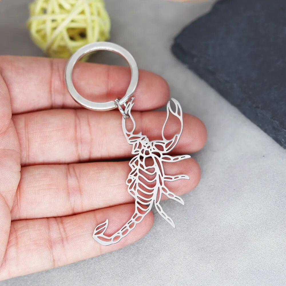 Metal Scorpion Keychain