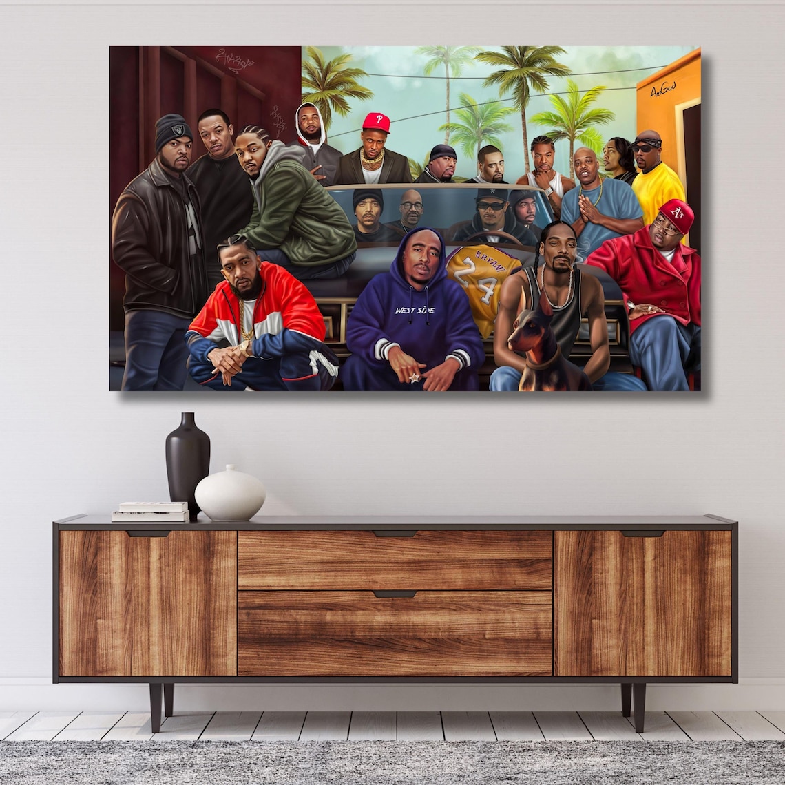 Hip Hop best Rappers poster,All Time Rappers wall art,Rap Legends print ...
