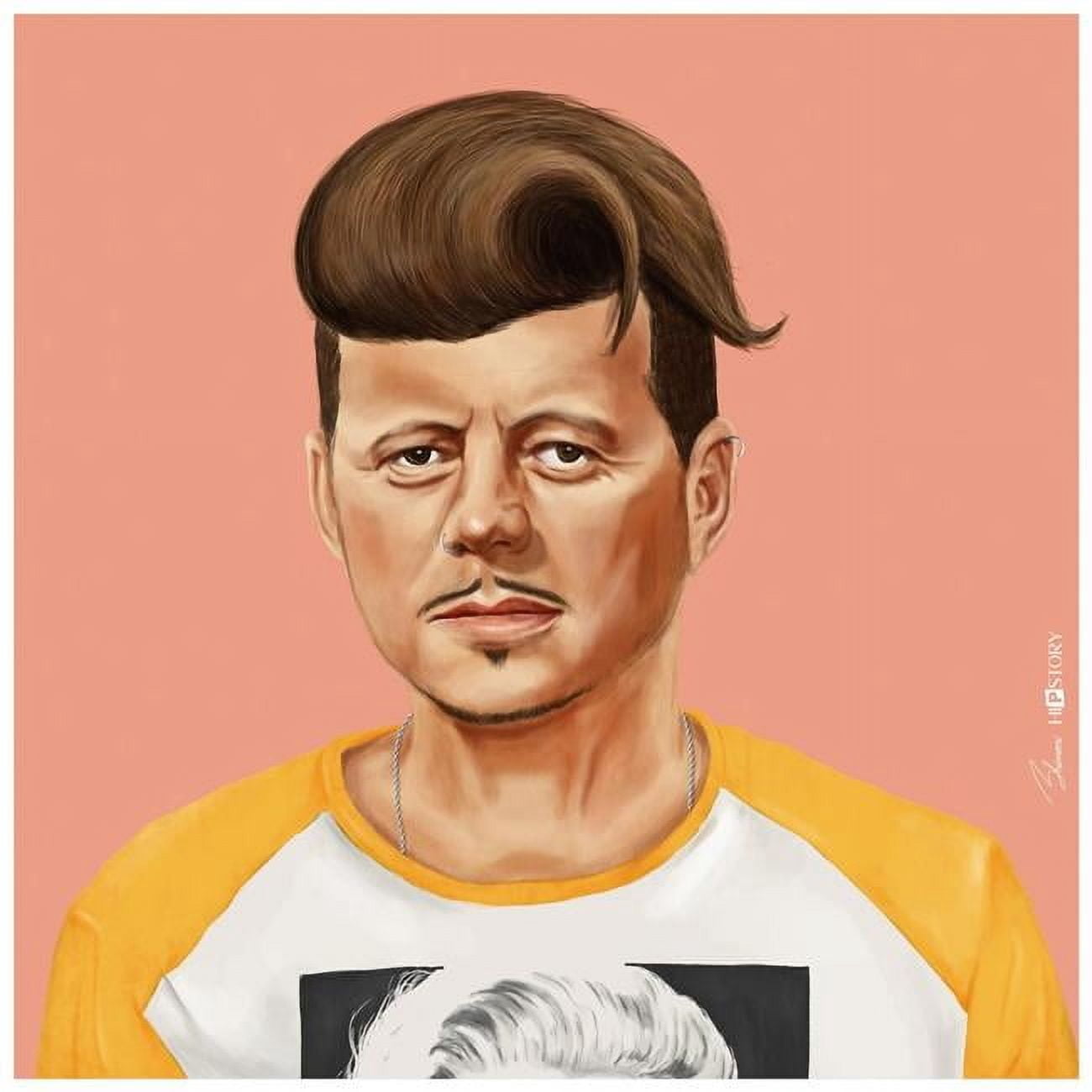 "Hip John Kennedy" Frameless Free Floating Reverse Printed Tempered Art ...