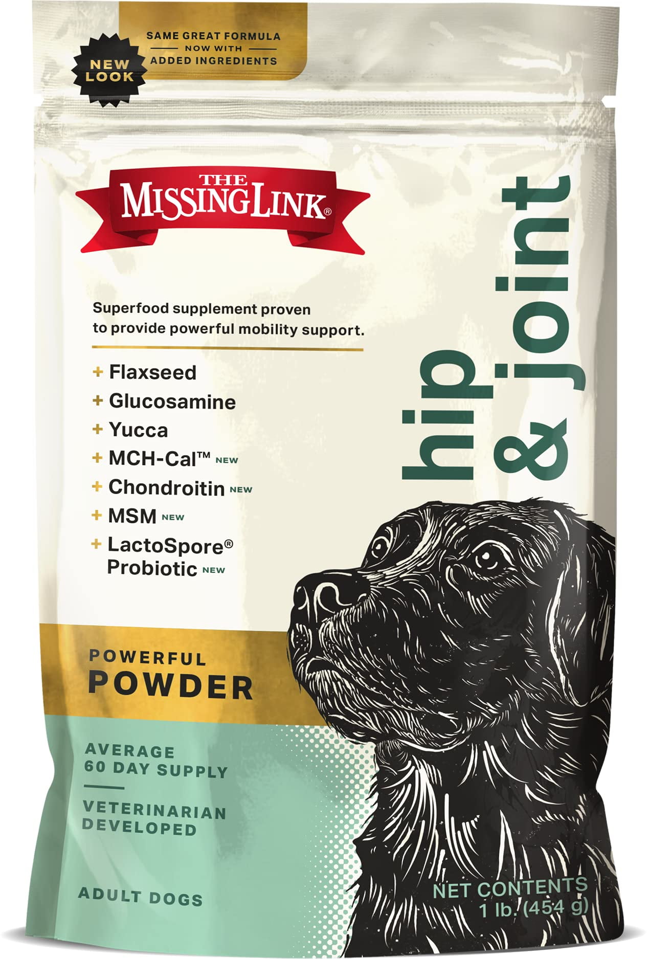 Hip & Joint Probiotics Superfood Supplement Powder For Dogs - Omegas 3 ...