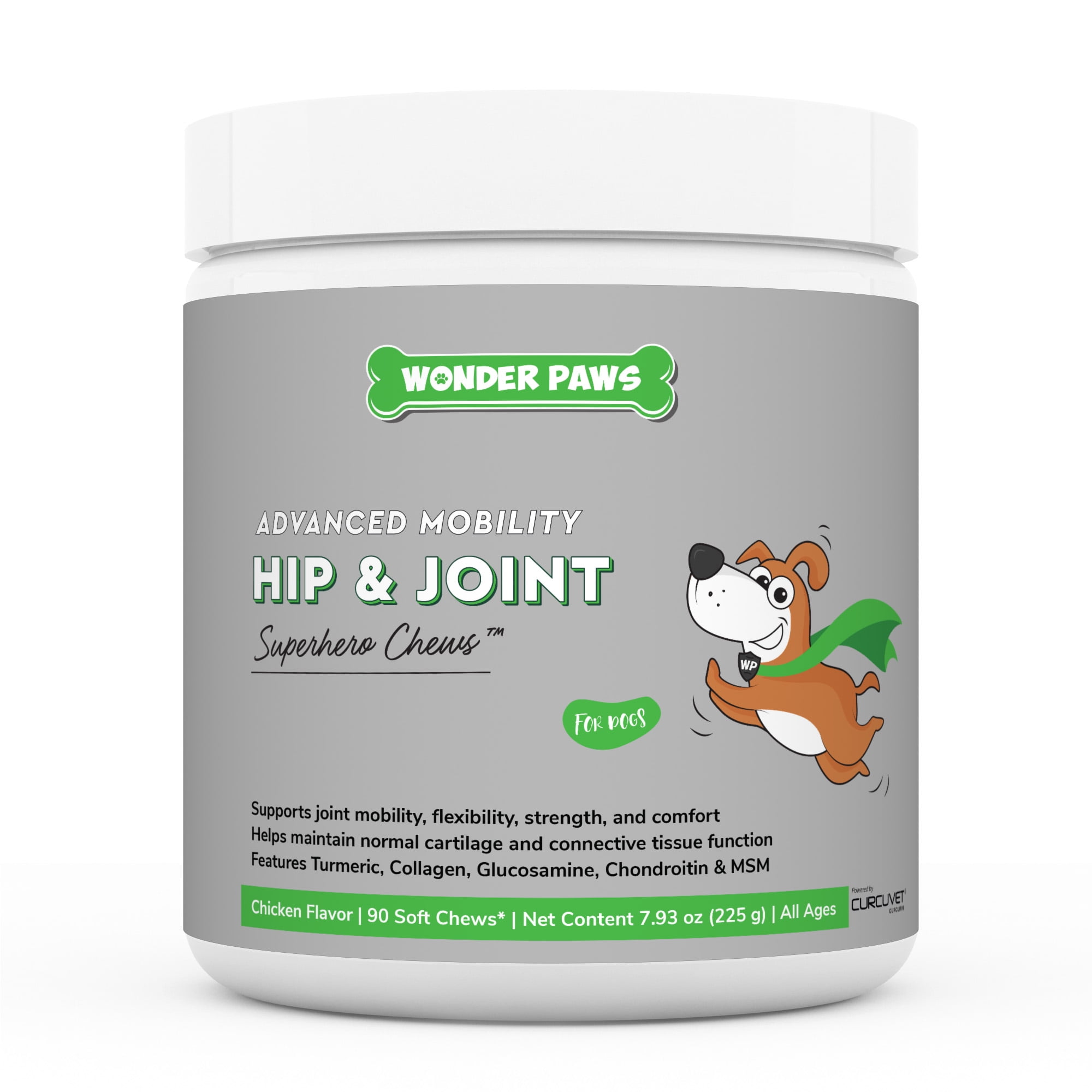 Wonder Paws Senior Dog Chews - Hip & Joint Supplement, Glucosamine ...